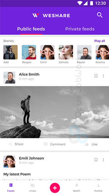 Social Media Sharing App, Angular Admin, Laravel(PHP)| Newsfeed Chatting App| Complete App ...